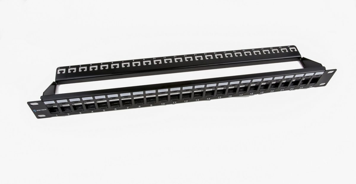 1U 24Port UTP Empty Patch Panel - Bestronics