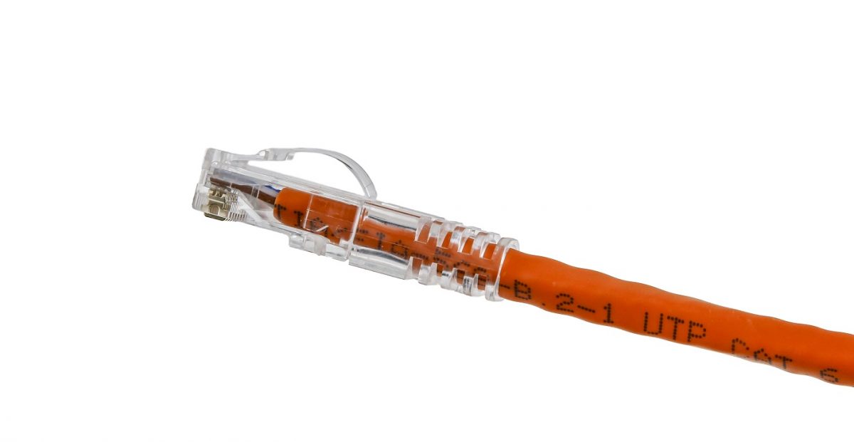 NEW Arch Latch RJ45 connectors CAT6 Cable - Round UTP With Boot ...