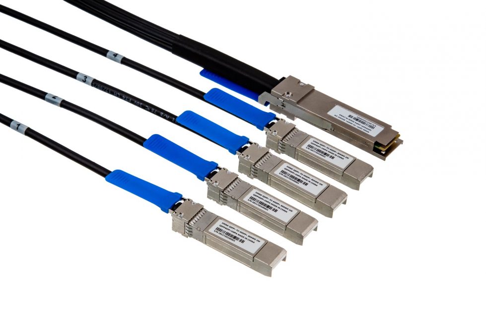 NEW Direct Attach Copper (DAC) Cable - Rapide II™ 40G QSFP+ to 4xSFP ...